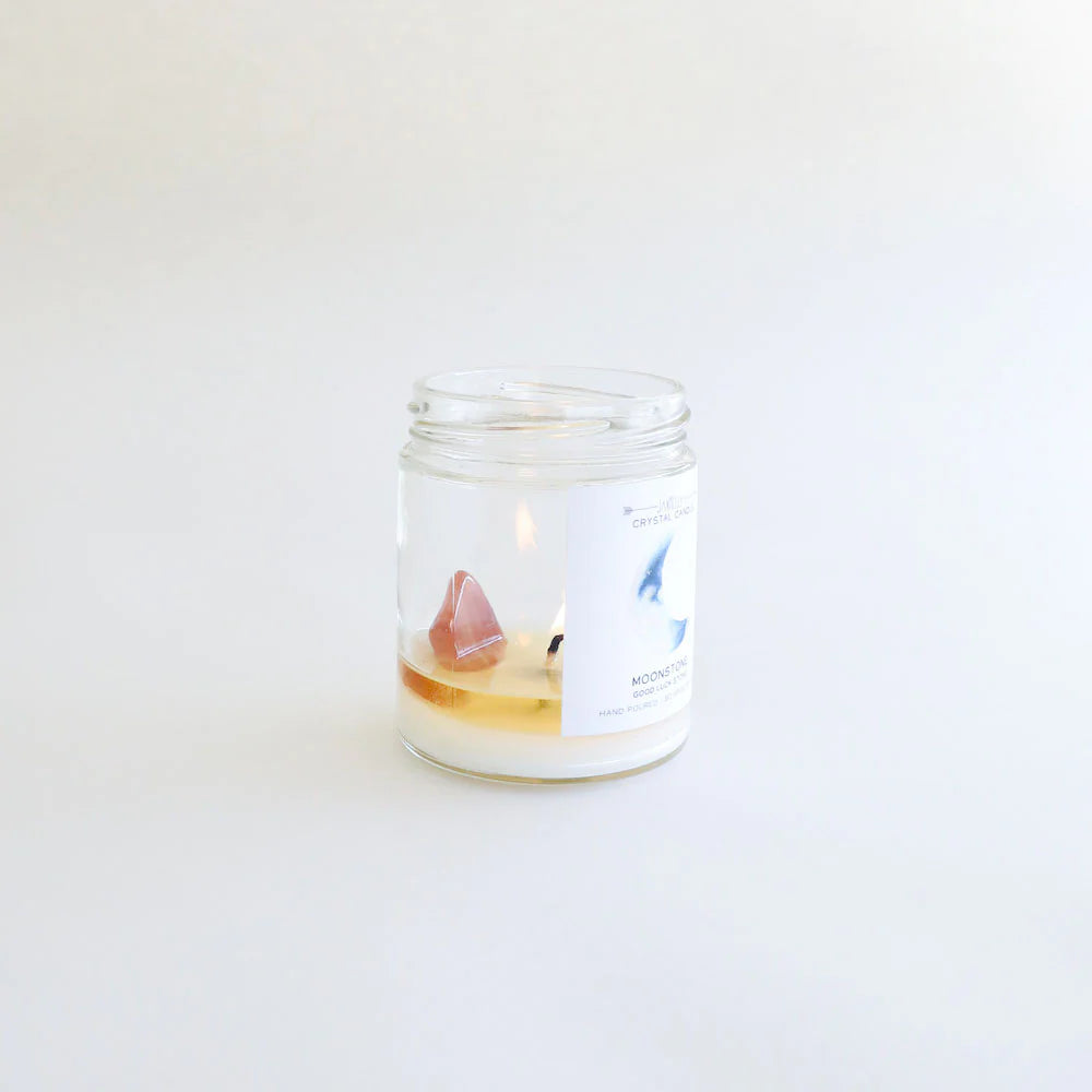 Moonstone - Good Luck Candle – Sanctuary Martha's Vineyard
