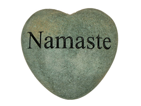Namaste Large Engraved Heart – Sanctuary Martha's Vineyard
