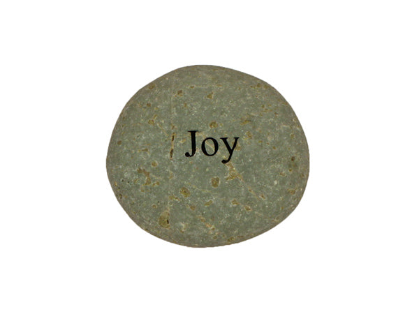 Joy Small Carved Beach Stone – Sanctuary Martha's Vineyard