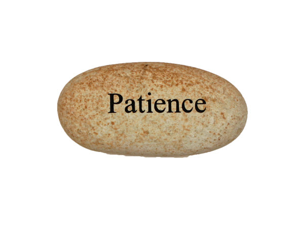 Patience Small Carved Beach Stone – Sanctuary Martha's Vineyard