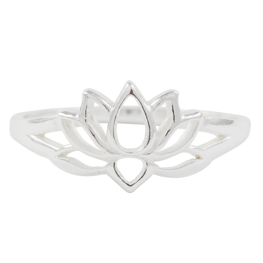 Sterling Silver Lotus Ring – Sanctuary Martha's Vineyard